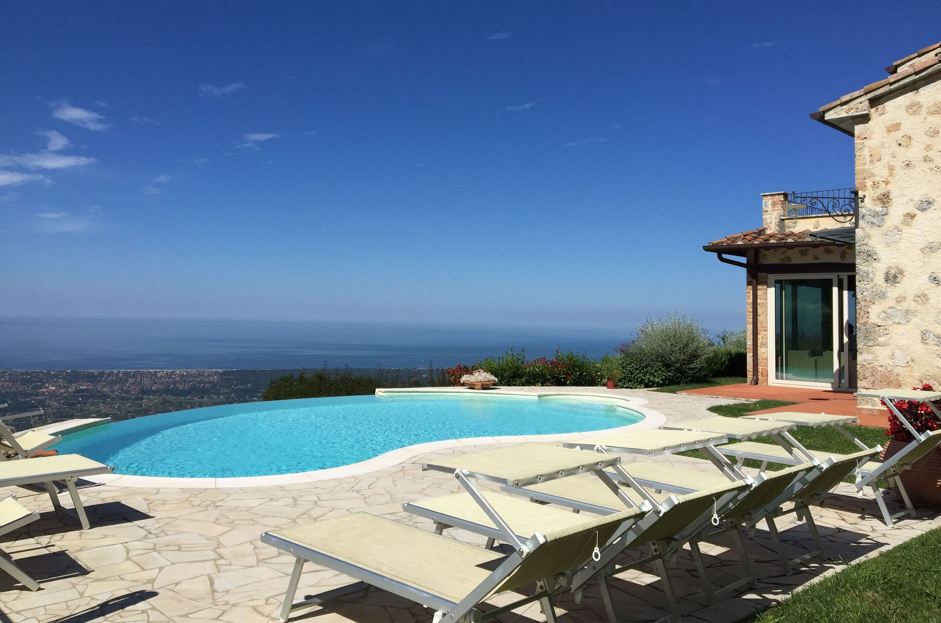 Location Villa Toscane Mer Piscine Privée Golf Panorama